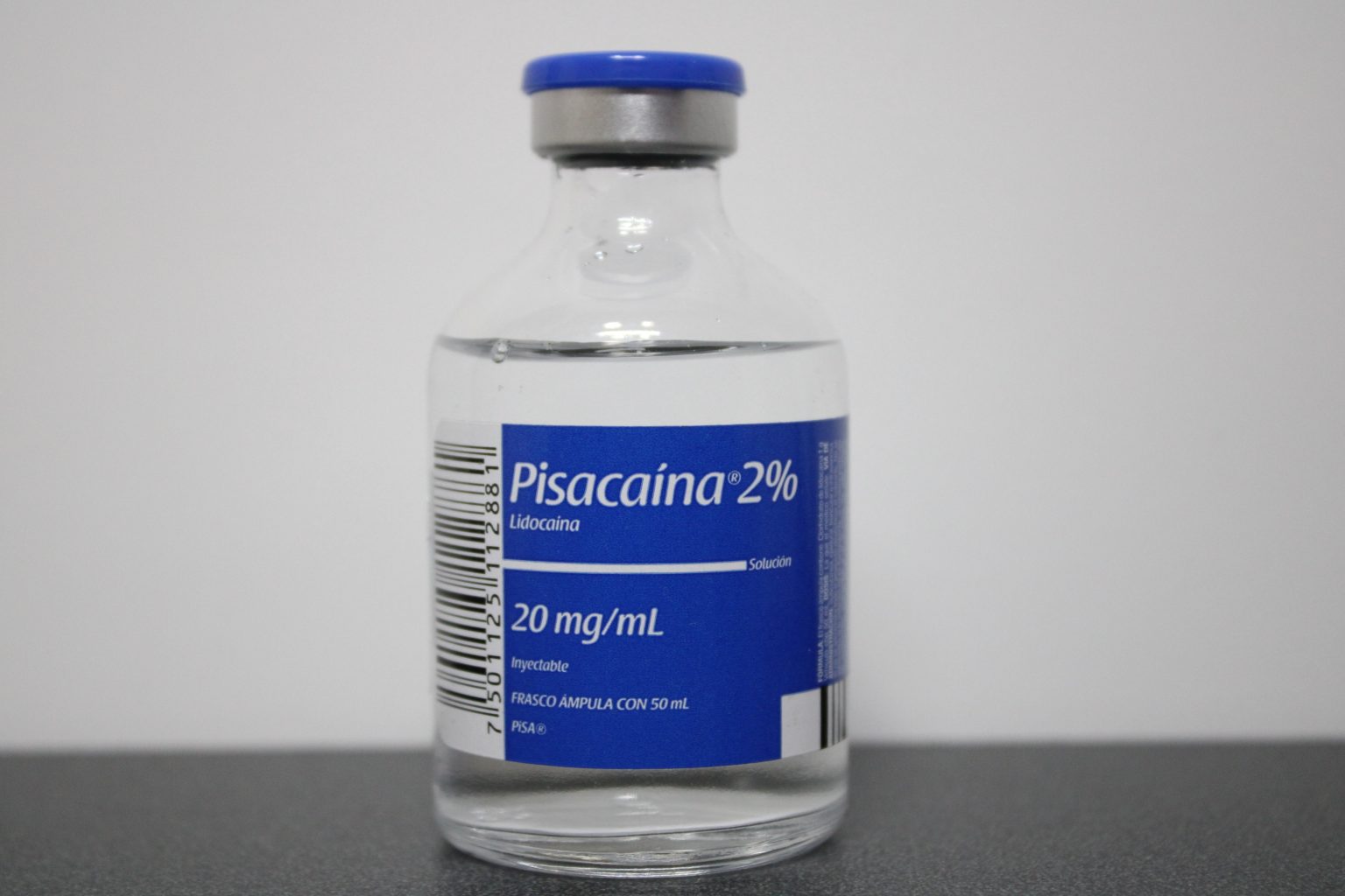 Lidocaína Inyectable al 2% Frasco Ampula 50 mL (20 mg/mL) Pisa - PROVAR ...