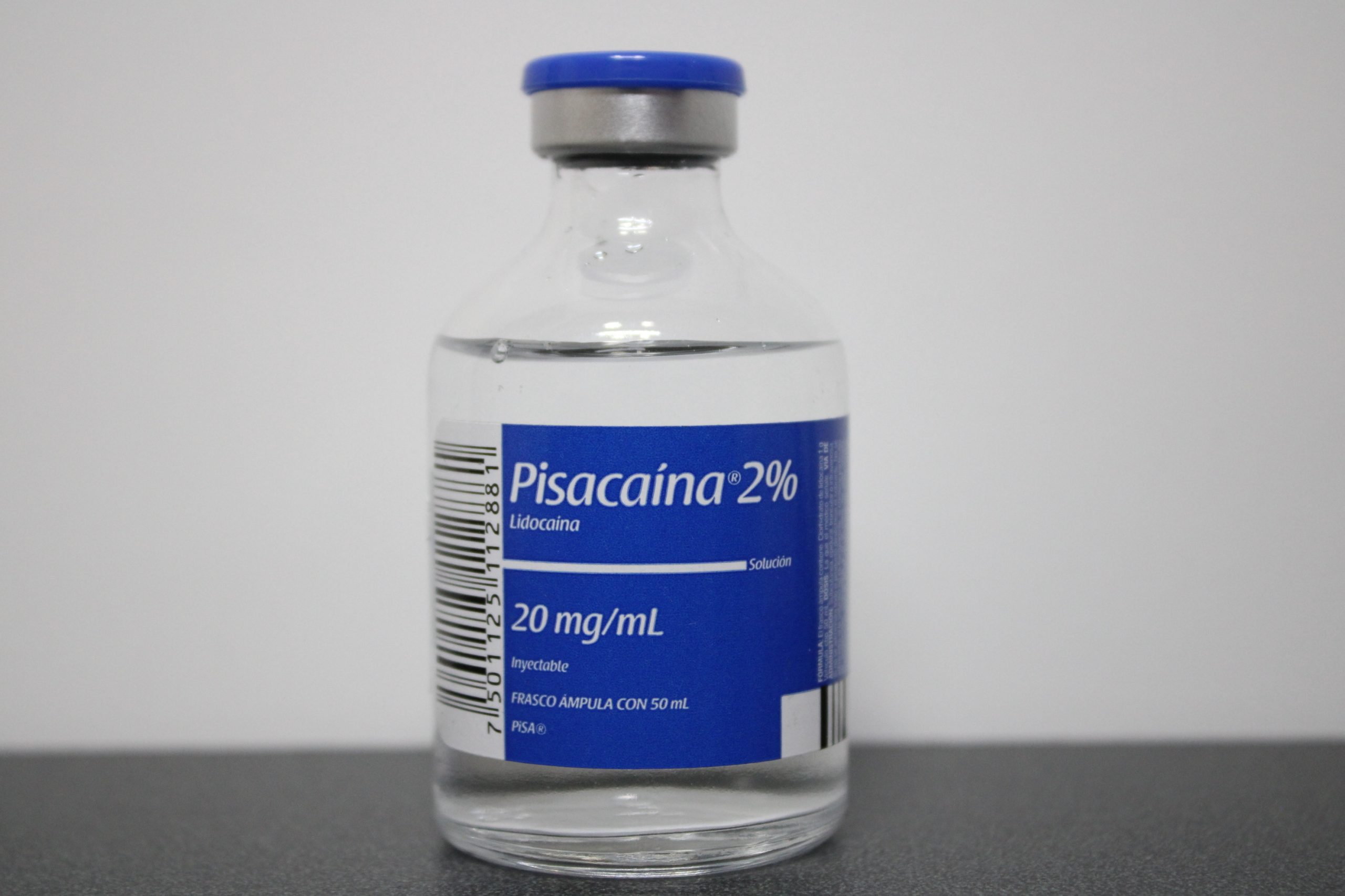 Lidocaína Inyectable al 2% Frasco Ampula 50 mL (20 mg/mL) Pisa - PROVAR MEDICAL